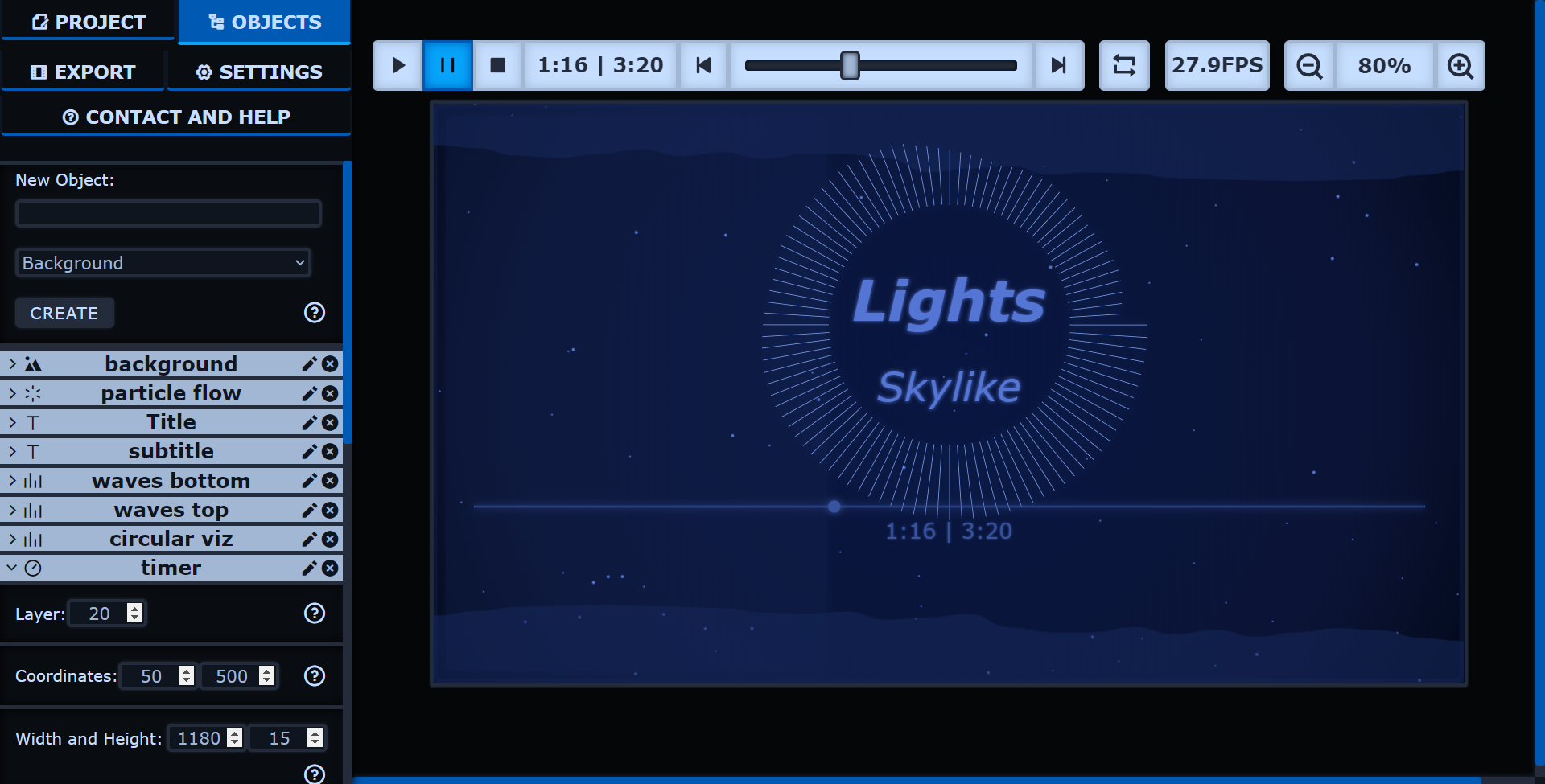 Wav2Bar - Free, open source audio visualization software